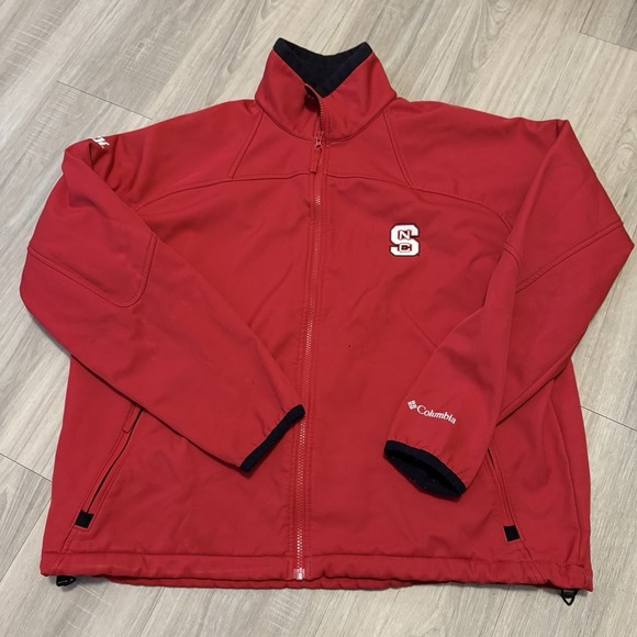 Columbia | Jackets & Coats | Y2k Columbia Red Jacket Nc State Pack Men ...